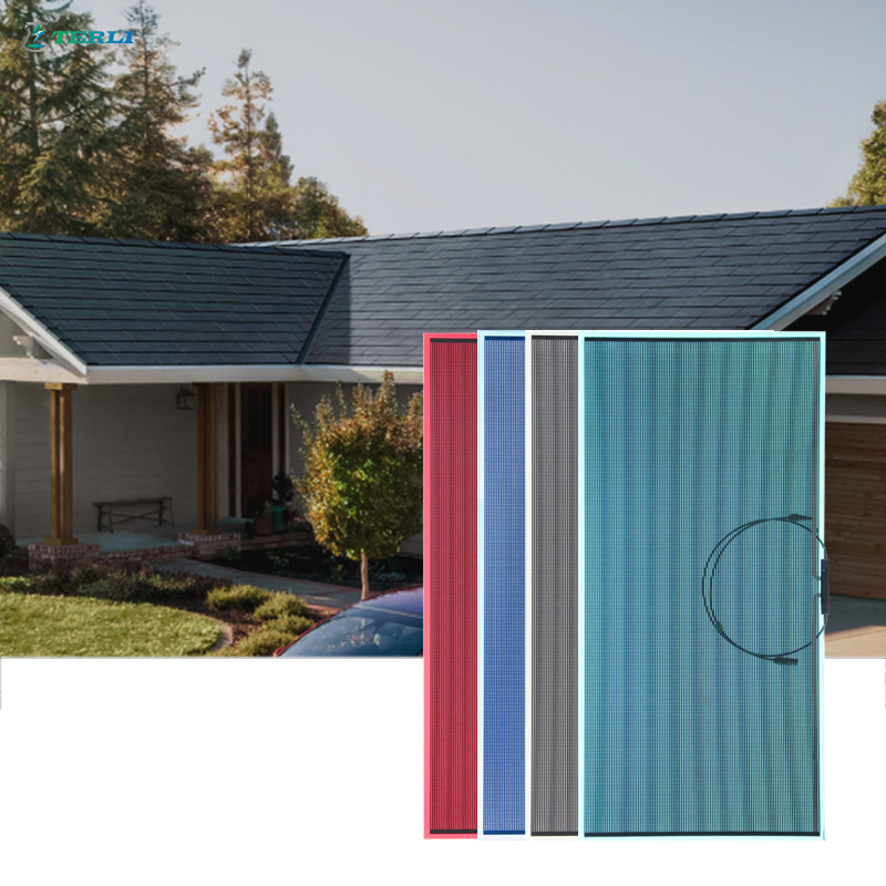 Cadmium Telluride(CdTe) Solar Roof Tiles System Thin Film Solar Glass ...