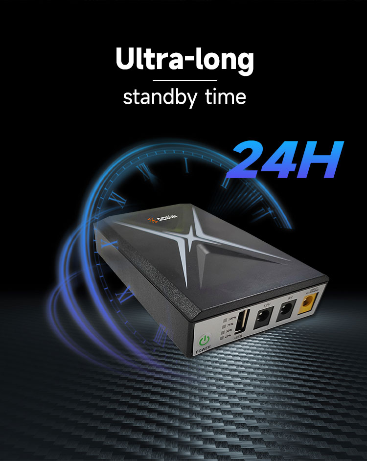 GD-DC004 5V/9V/12V DC UPS 电源系统，带 LED 显示屏，适用于中国制造商的闭路电视摄像机 - GIDEON