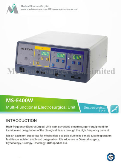 (MS-E300W) Surgical Medical Esu Portable High Frequency Smart ...