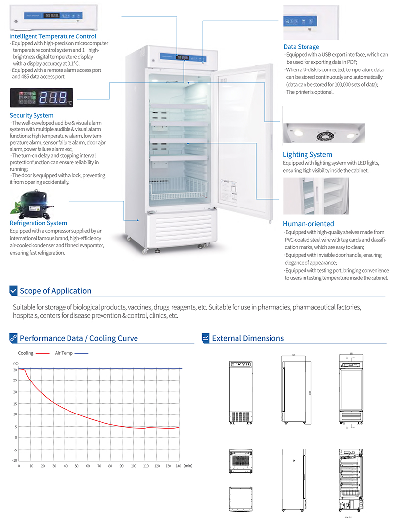 MS-PR3000 Medical pharmacy refrigerator - Buy Vaccine Freezer Pharmacy ...